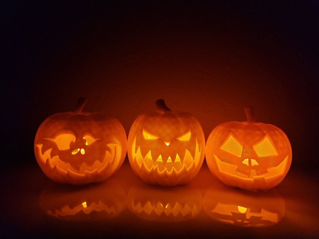 Small Carved Jack-o'-lantern - Etsy