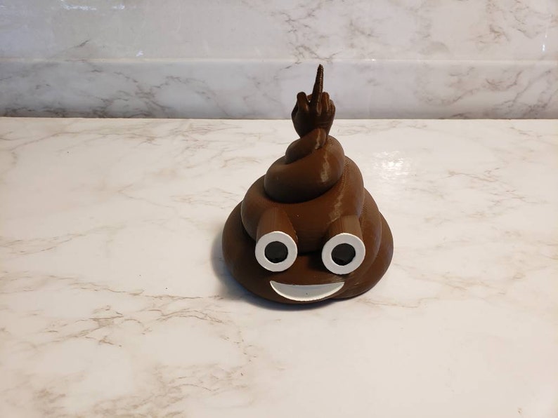 Poop Emoji With Middle Finger - Etsy