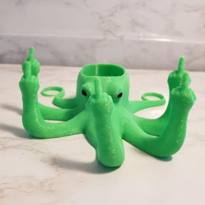 Middle Finger Octopus Planter - Etsy