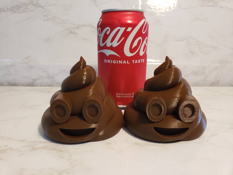 3D Printed Poop Emoji: Hand Painted Desk Decor - Etsy