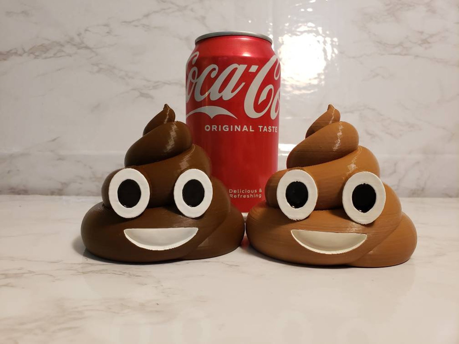 3D Printed Poop Emoji: Hand Painted Desk Decor - Etsy