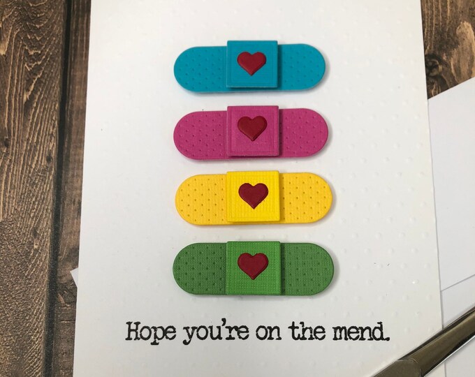 Handmade Get Well Card, Fun Get Well Card, Colorful Get Well, on the ...