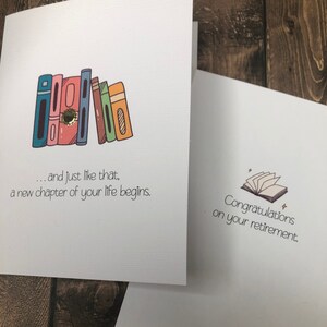 Handmade Retirement Greeting Card, New Chapter Retirement, New Chapter ...