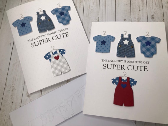 Handmade Baby Boy Card Baby Card Expectant Mother Shower | Etsy