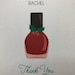 Manicurist Christmas Thank You Card, Nail Technician Thank You Card ...