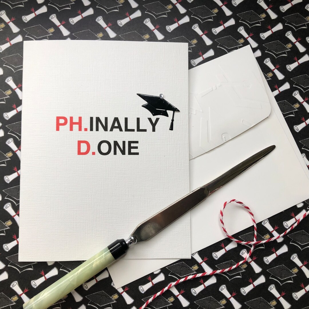 2024 Phd Card, Ph.d. Graduation, Phd Pun Card, Ph.inallyd.one, Funny ...