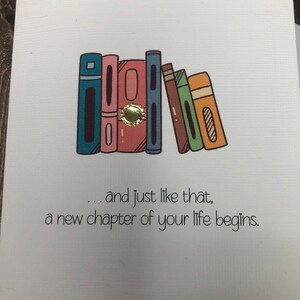 Handmade Retirement Greeting Card, New Chapter Retirement, New Chapter ...