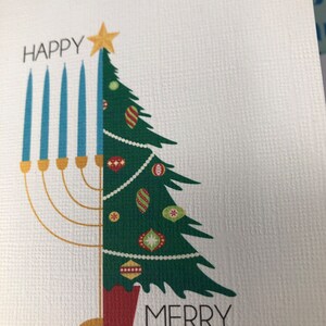 Handmade Hanukkah Card/christmas Card, Hanukkah/christmas Greeting Card ...