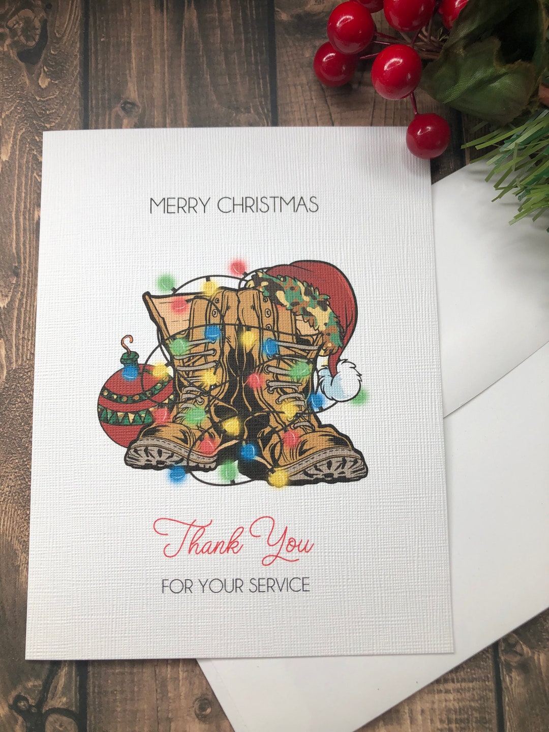 Serviceman Christmas Card, Veteran, Military, Solider, Armed Forces ...