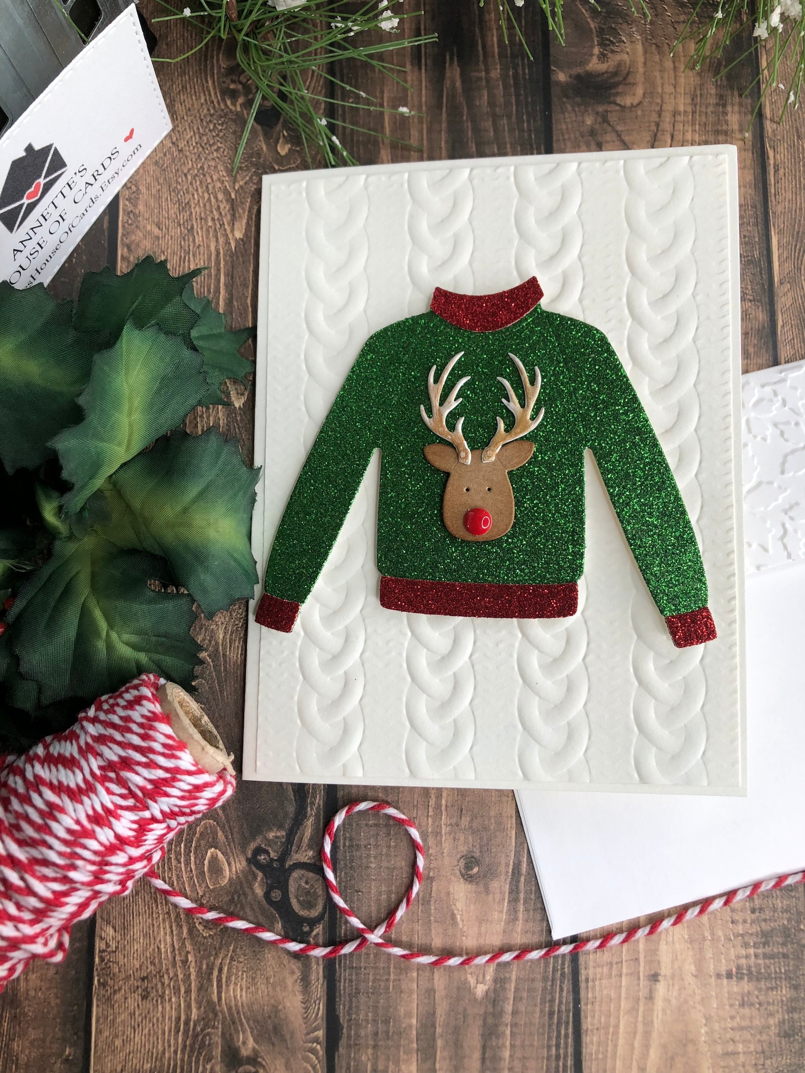 Handmade Ugly Sweater Card 3-D Ugly Christmas Sweater - Etsy
