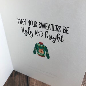Handmade Ugly Sweater Card, 3-D Ugly Christmas Sweater, Holiday Sweater ...
