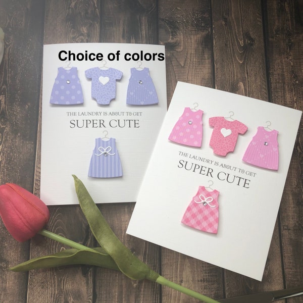 Handmade Baby Card - Etsy
