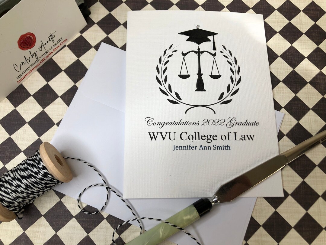 2024 Personalized Law School Graduation Card, Law School Graduation ...