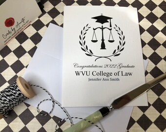 Law School Graduation Card - Etsy