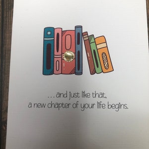 Handmade Retirement Greeting Card, New Chapter Retirement, New Chapter ...