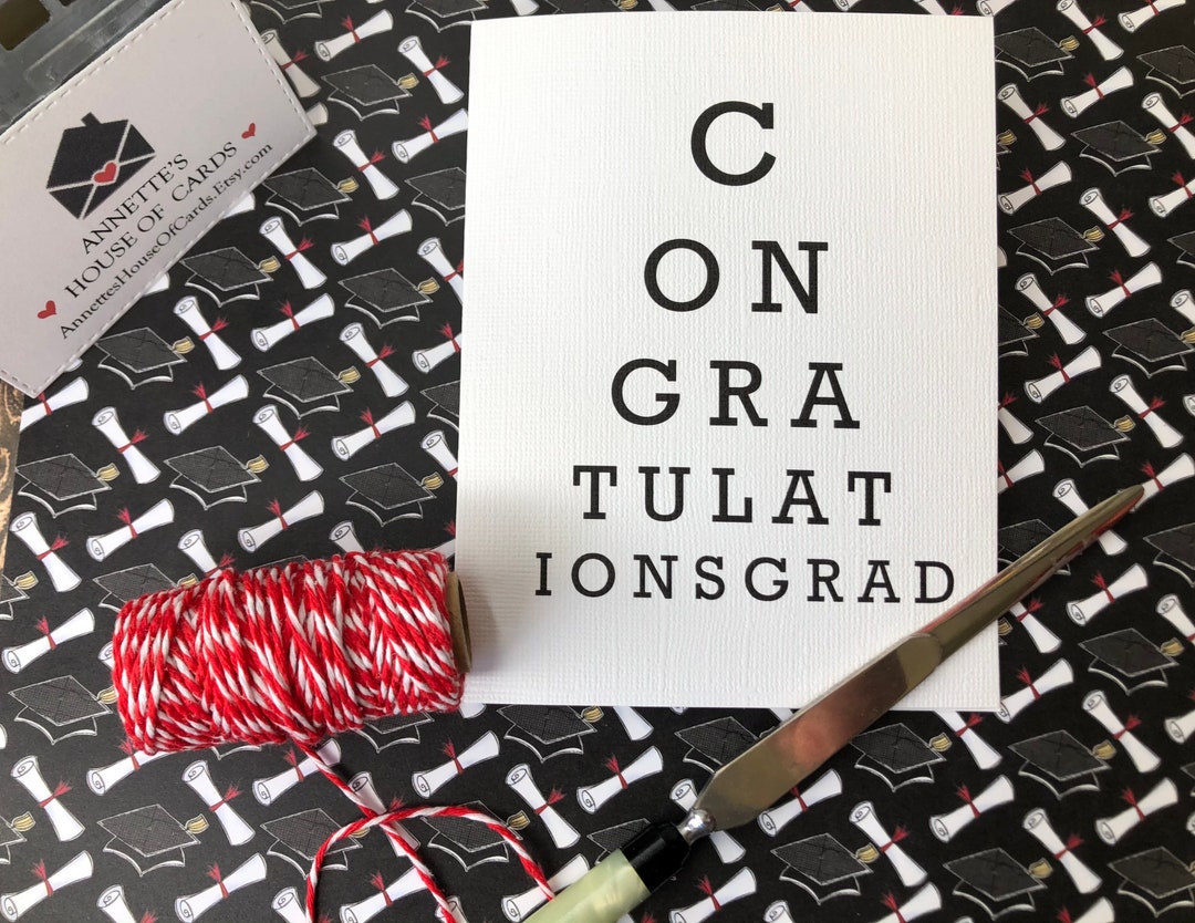 2024 Eye Doctor Graduation Card, Optometrist Graduation Card ...