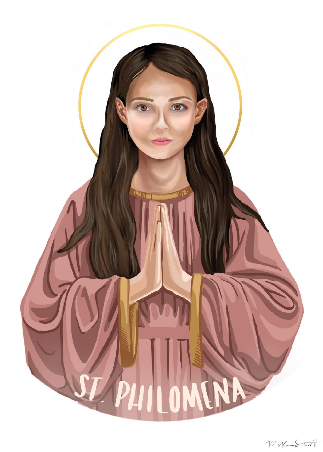 St. Philomena - 5x7 - Etsy