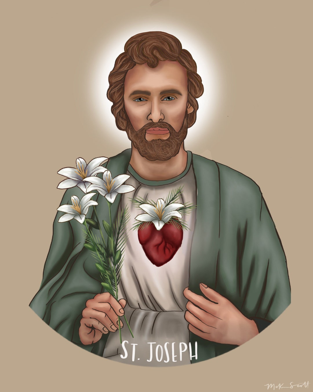 St. Joseph - 5x7, 8x10 - Etsy