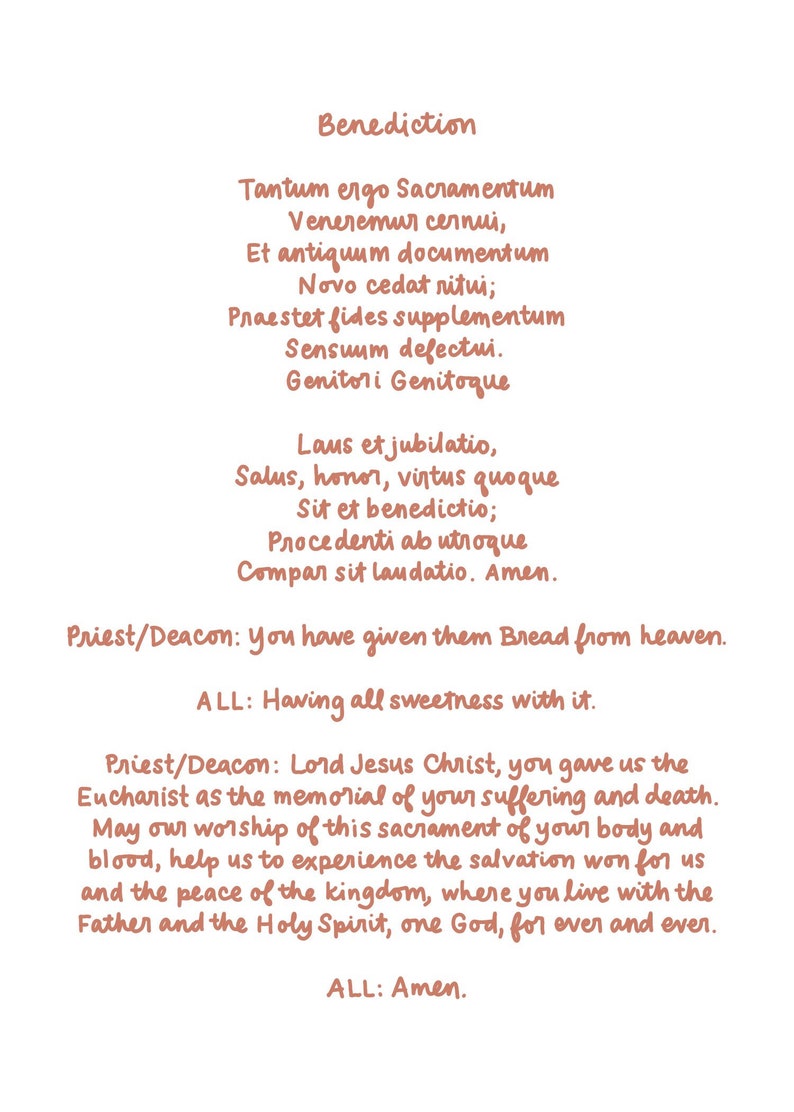 Eucharistic Benediction - Etsy