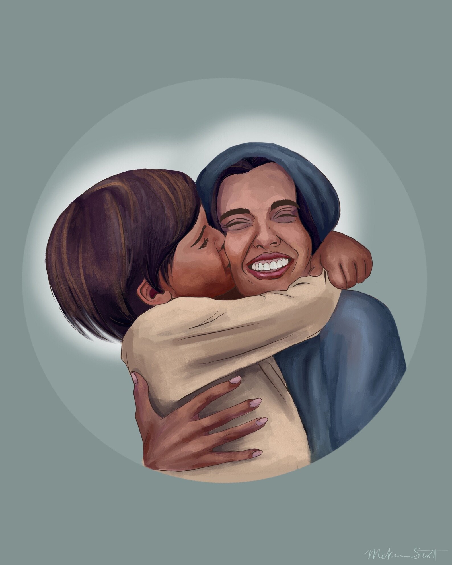 Jesus Kissing Mary - Etsy