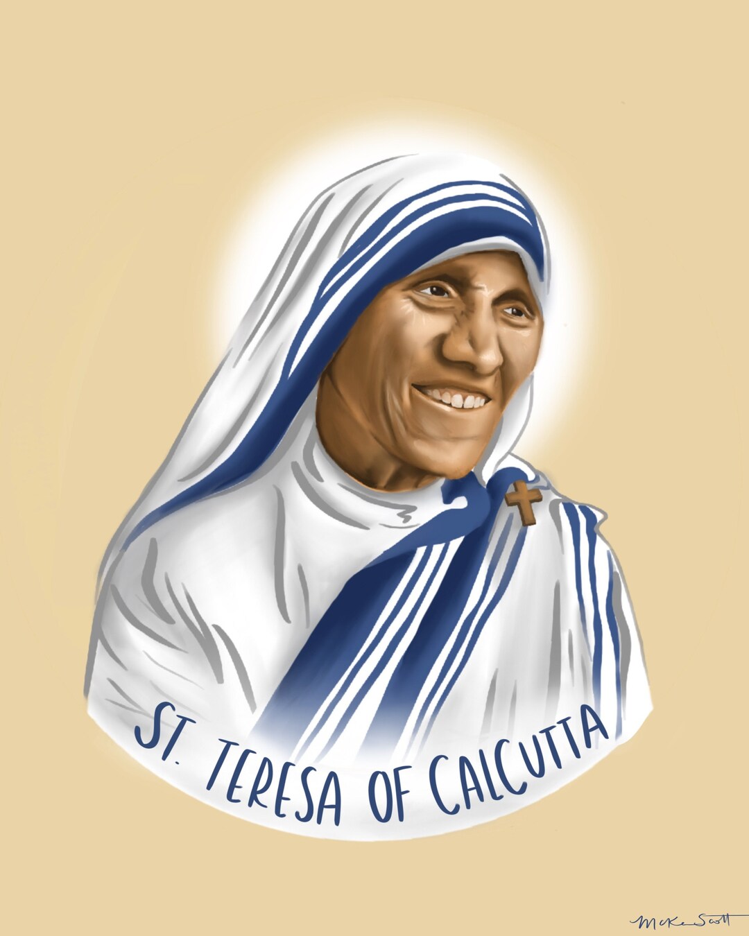 St. Teresa of Calcutta - 5x7, 8x10 - Etsy