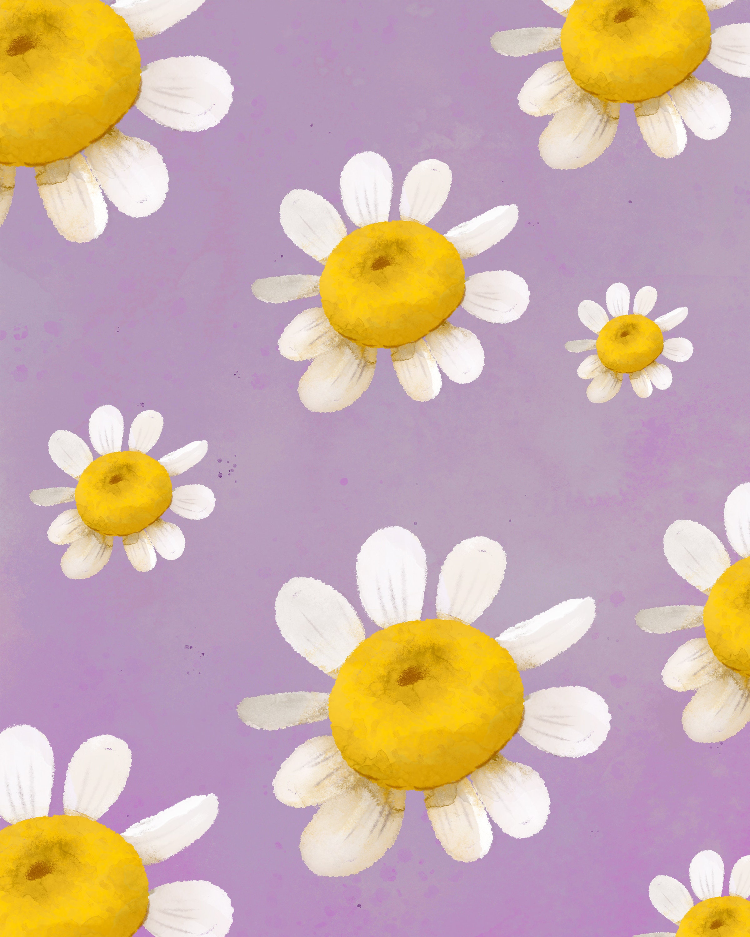 Purple Daisy Wall Art Digital Print Nursery Baby Shower Gift - Etsy