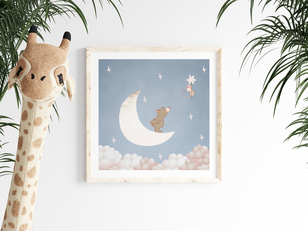 Wish Upon a Star Nursery Digital Art Print - Etsy