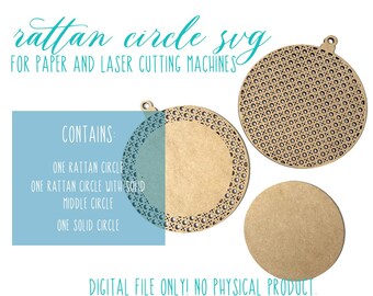Rattan Circle Svg - Etsy