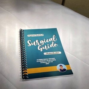 Surgical Guide Pocket Booklet, Surgical Tech Clinical Booklet ...