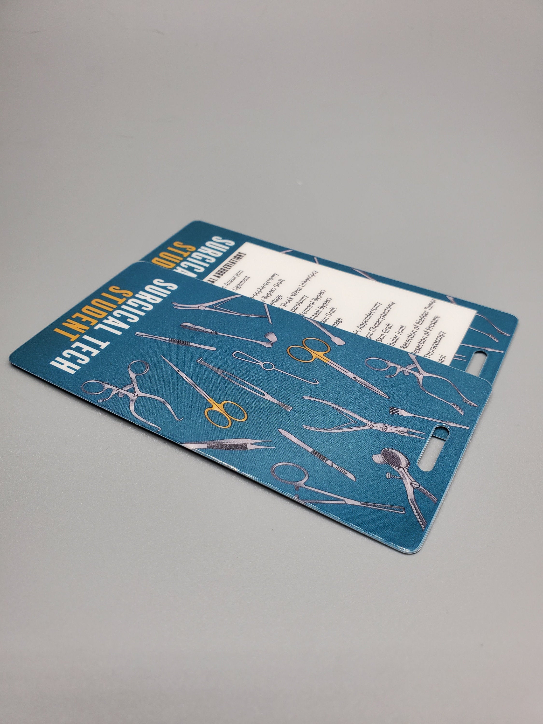 Surgical Tech Student ID Badge Clinical Hospital Badge - Etsy