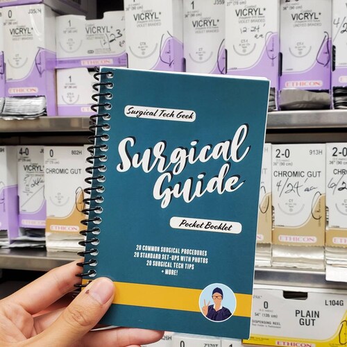 Surgical Guide Pocket Booklet Surgical Tech Clinical Booklet - Etsy
