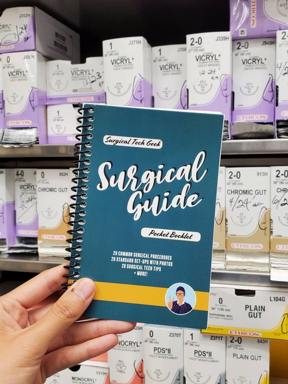 Surgical Guide Pocket Booklet Surgical Tech Clinical Booklet - Etsy