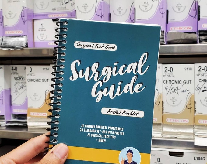 Surgical Guide Pocket Booklet, Surgical Tech Clinical Booklet ...