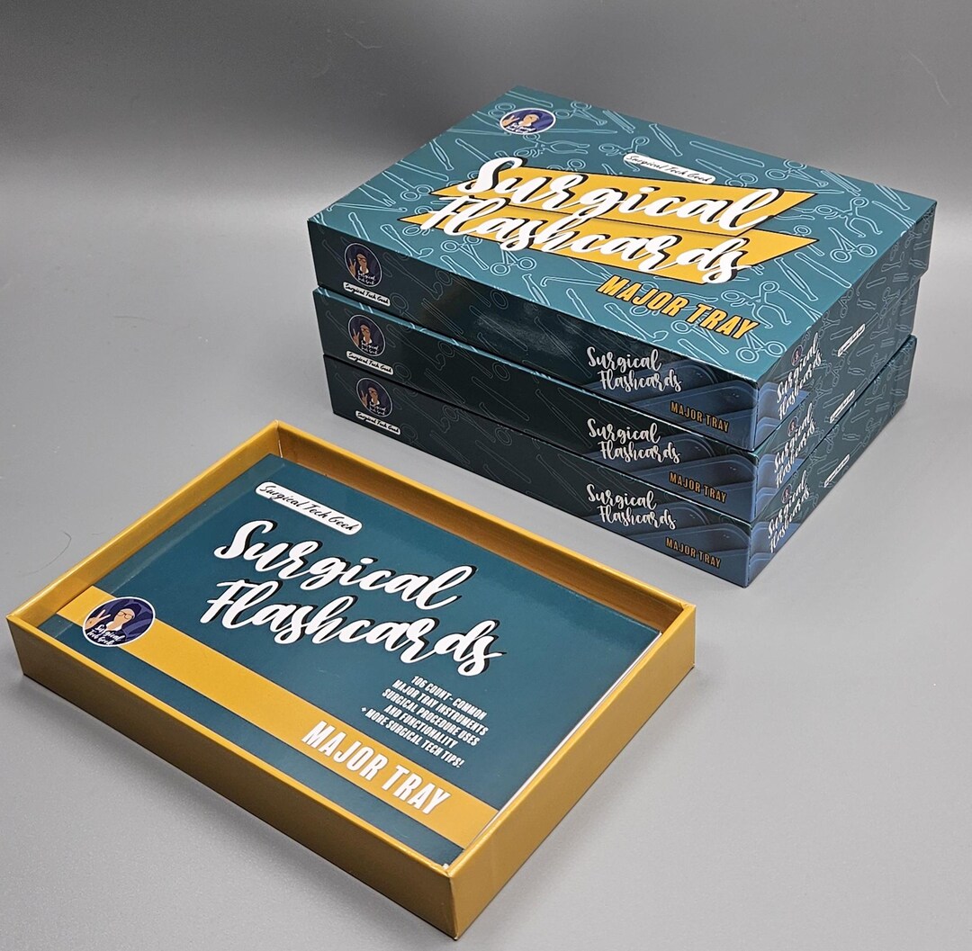 Surgical Tech Flashcards: Major Instrument Tray Study Guide - Etsy