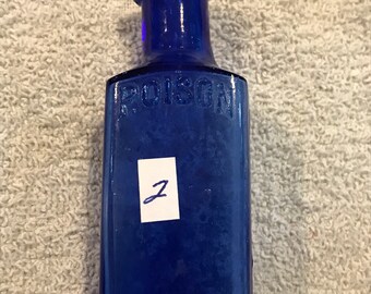 Blue Poison Bottle | Etsy