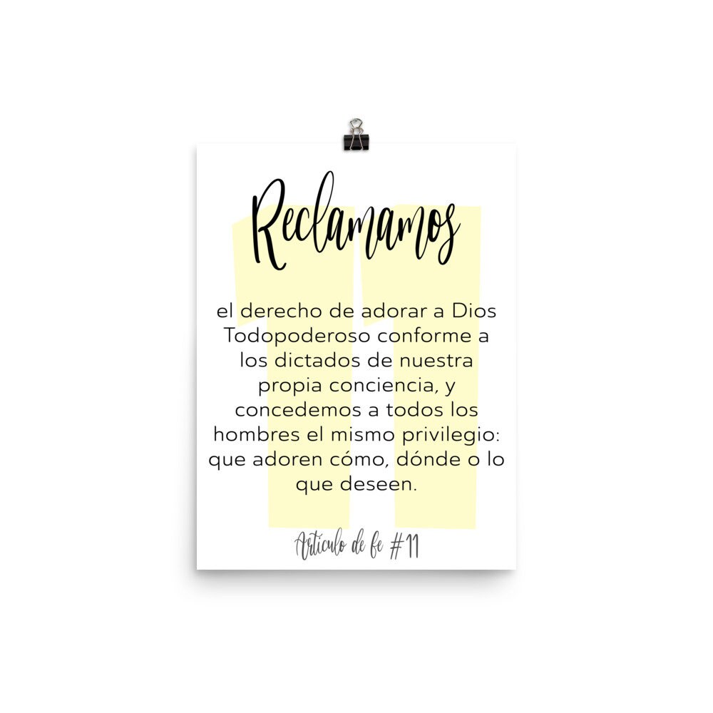 Articles of Faith Digital Prints spanish, LDS Articles of Faith ...