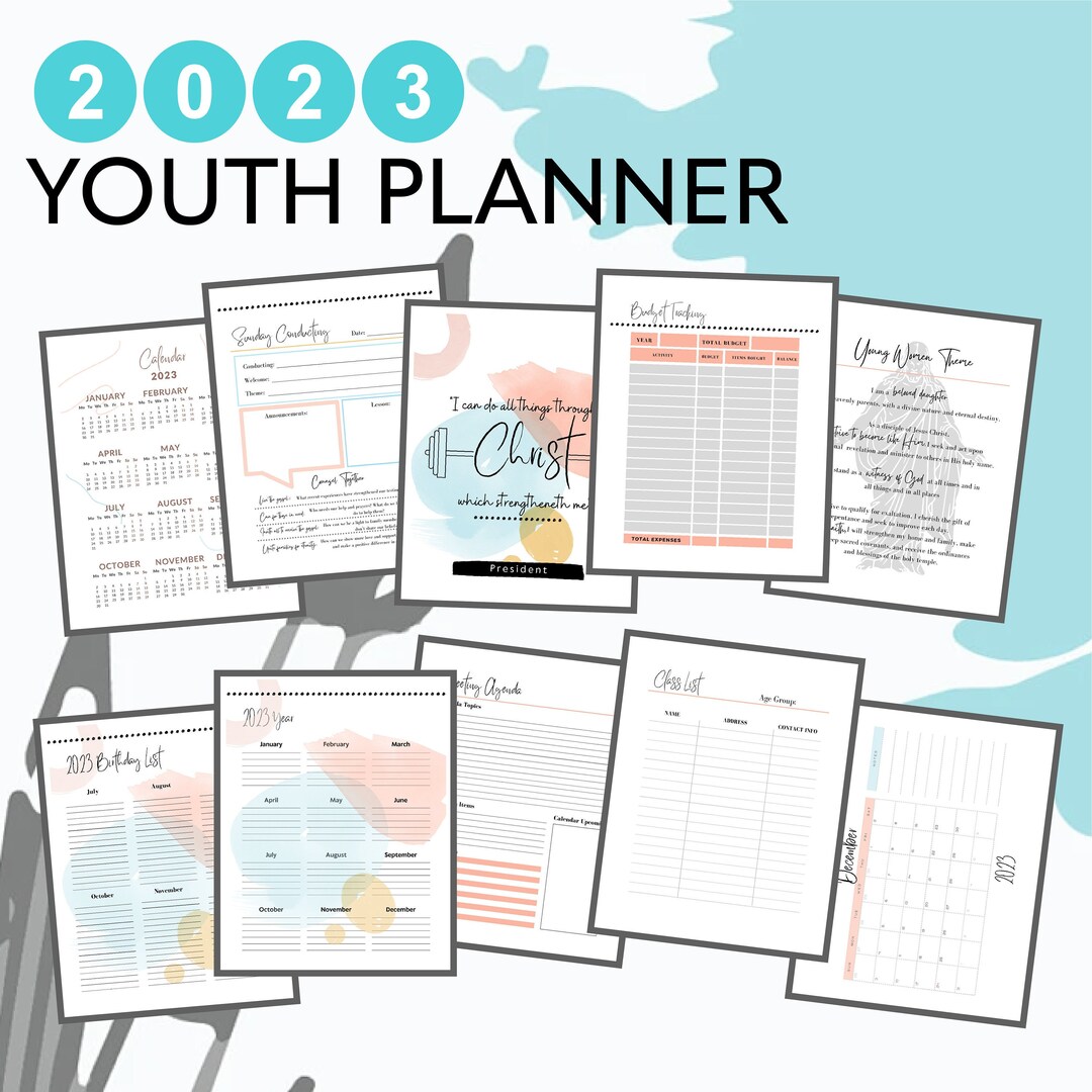 2023 Young Women Planner Bundle, I Can Do All Things Through Christ ...