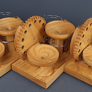 GRAVITY GEARS - Marble Machine - Red Oak /kinetic Art by Steven Frank ...