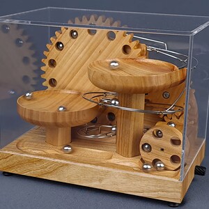GRAVITY GEARS - Marble Machine - CHERRY /kinetic Art by Steven Frank ...