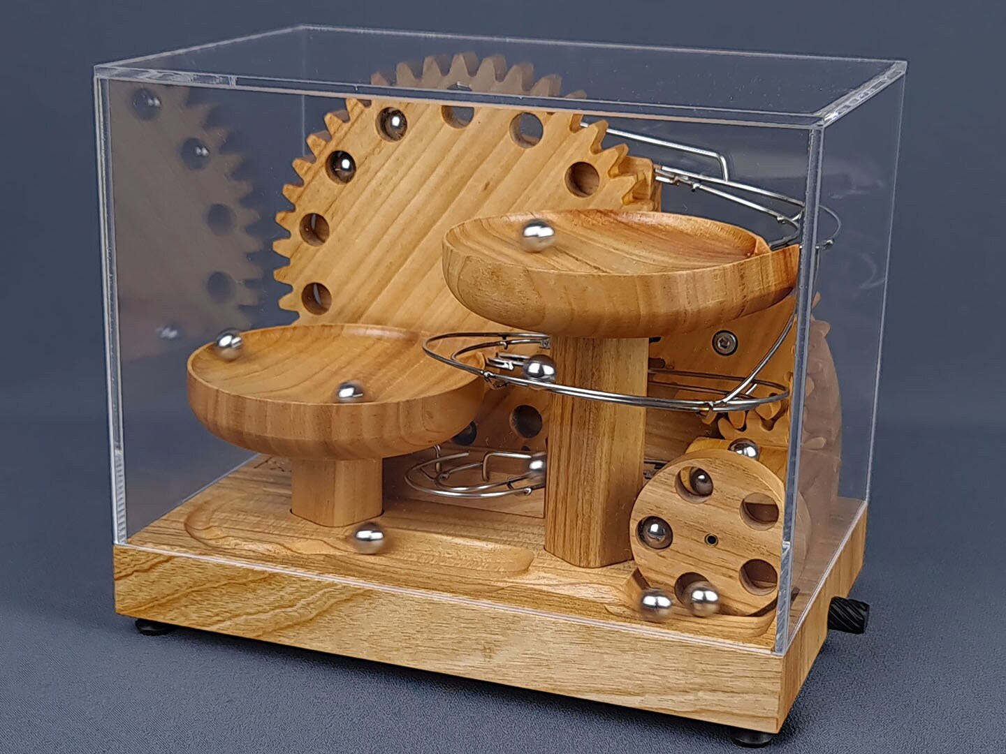 GRAVITY GEARS - Marble Machine - CHERRY /kinetic Art by Steven Frank ...