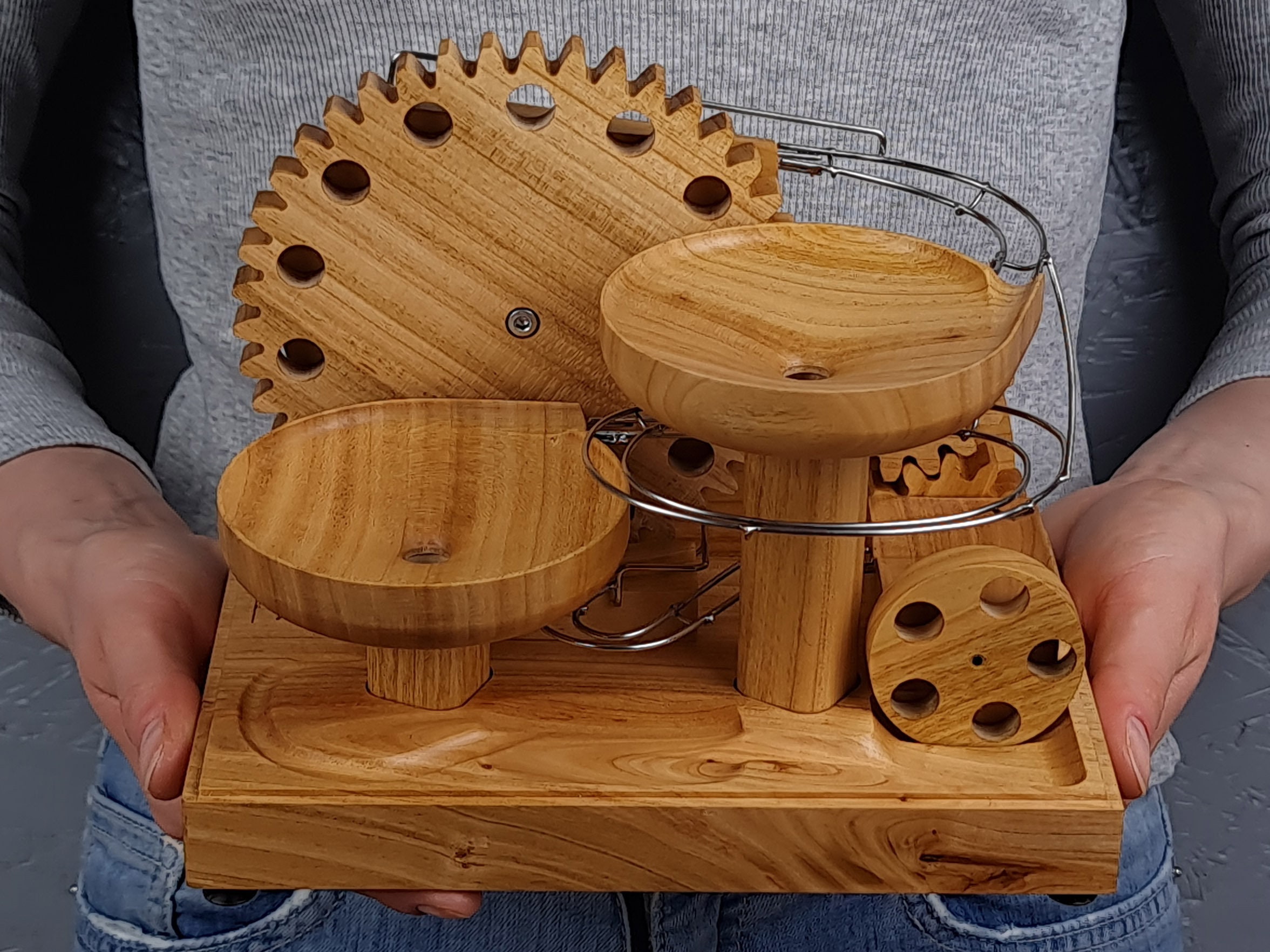 GRAVITY GEARS - Marble Machine - CHERRY /kinetic Art by Steven Frank ...