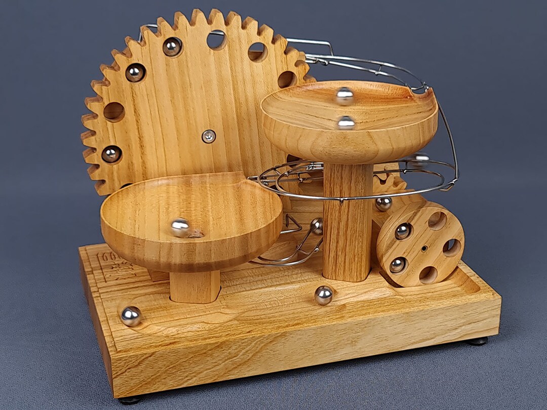 GRAVITY GEARS Marble Machine CHERRY /kinetic Art by Steven Frank/ - Etsy