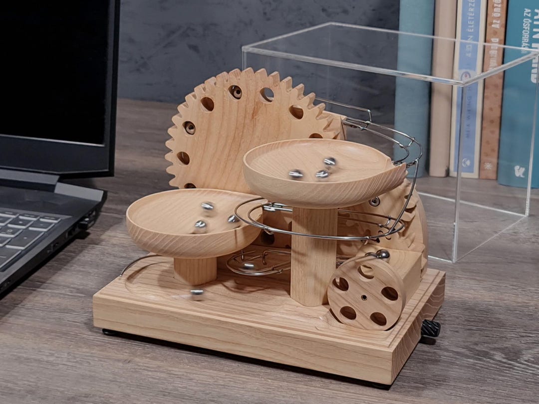 GRAVITY GEARS - Marble Machine - ASH /kinetic Art by Steven Frank/ - Etsy
