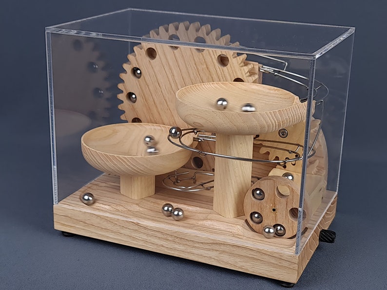 GRAVITY GEARS - Marble Machine - ASH /kinetic Art by Steven Frank/ - Etsy