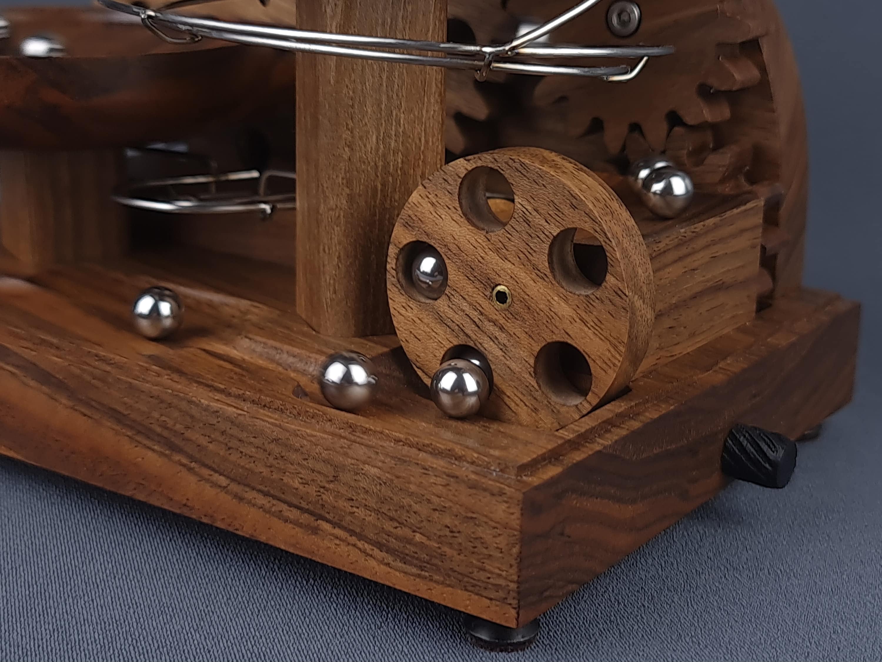 GRAVITY GEARS - Marble Machine - WALNUT /kinetic Art by Steven Frank ...