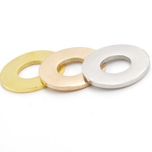 10pcs Stainless Steel 20mm Round Ring Highly Polished Charms Pendant ...