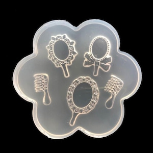 Magic Mirror and Comb Silicone Mold, Handmade Mirror Resin Mold, Epoxy ...