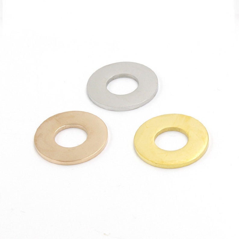 10pcs Stainless Steel 20mm Round Ring Highly Polished Charms Pendant ...