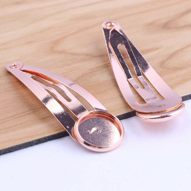 10pcs 12mm Cabochon Hairpin Hair Clips Base Settings Hair - Etsy