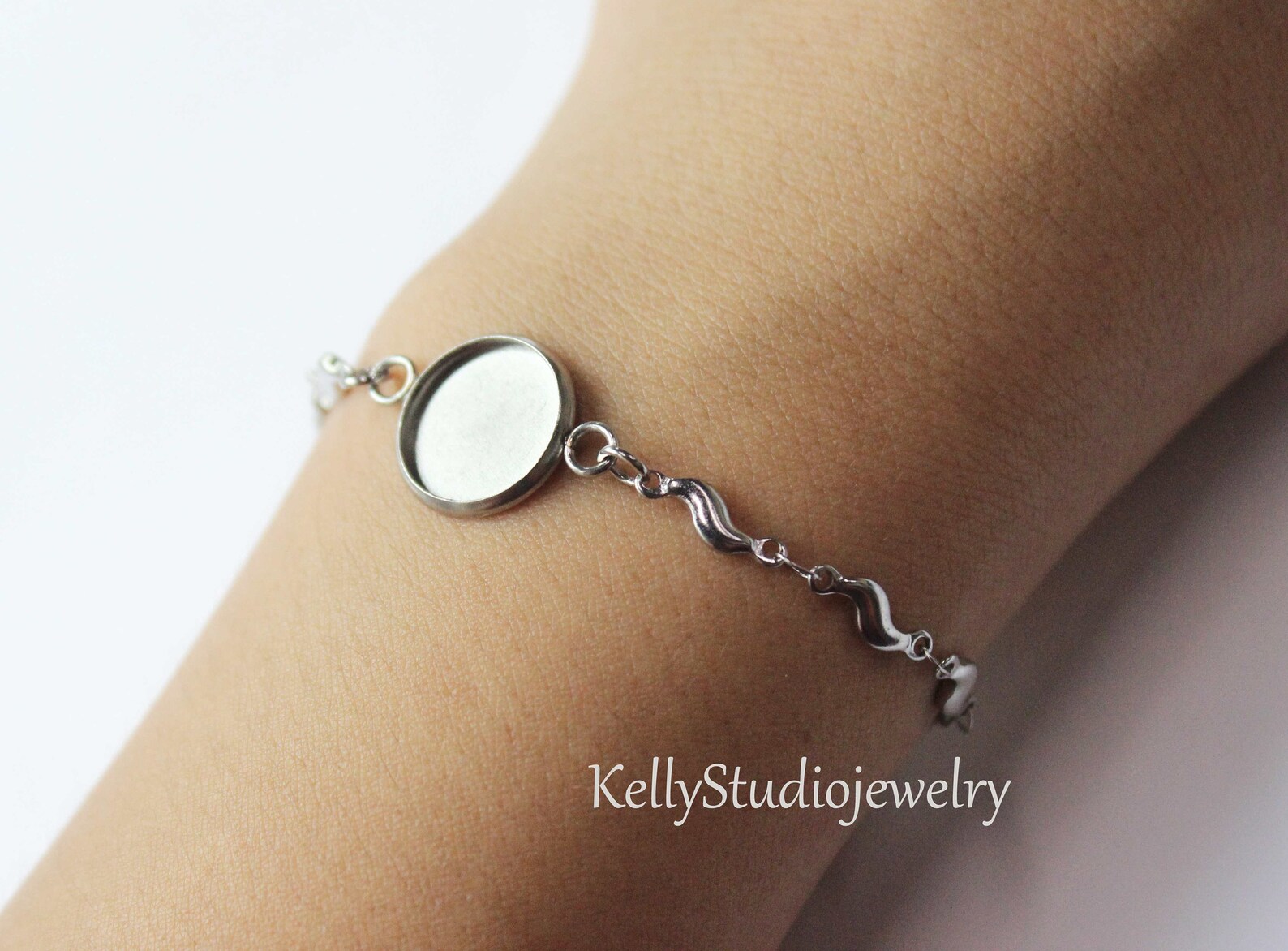 10pcs Stainless Steel Bezel Bracelet Blanks Settings 8mm 10mm - Etsy